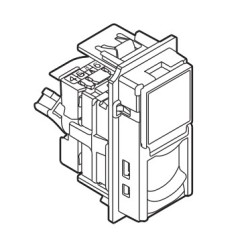Base RJ45 Cat 6 UTP K_4279C6 Bticino Living Now - Bricoelige.com