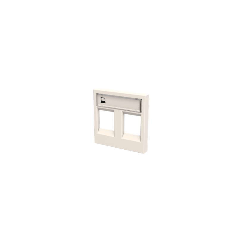 Tapa Doble Conector RJ45 N2218.2 colores Blanco